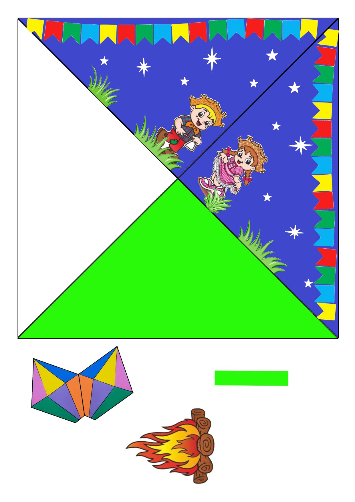 Triorama Junino - Guia Completo e Passo a Passo - Aprendi Compartilhei